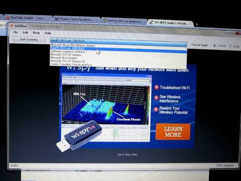 Wireless network tips - inSSIDer and Site Survey