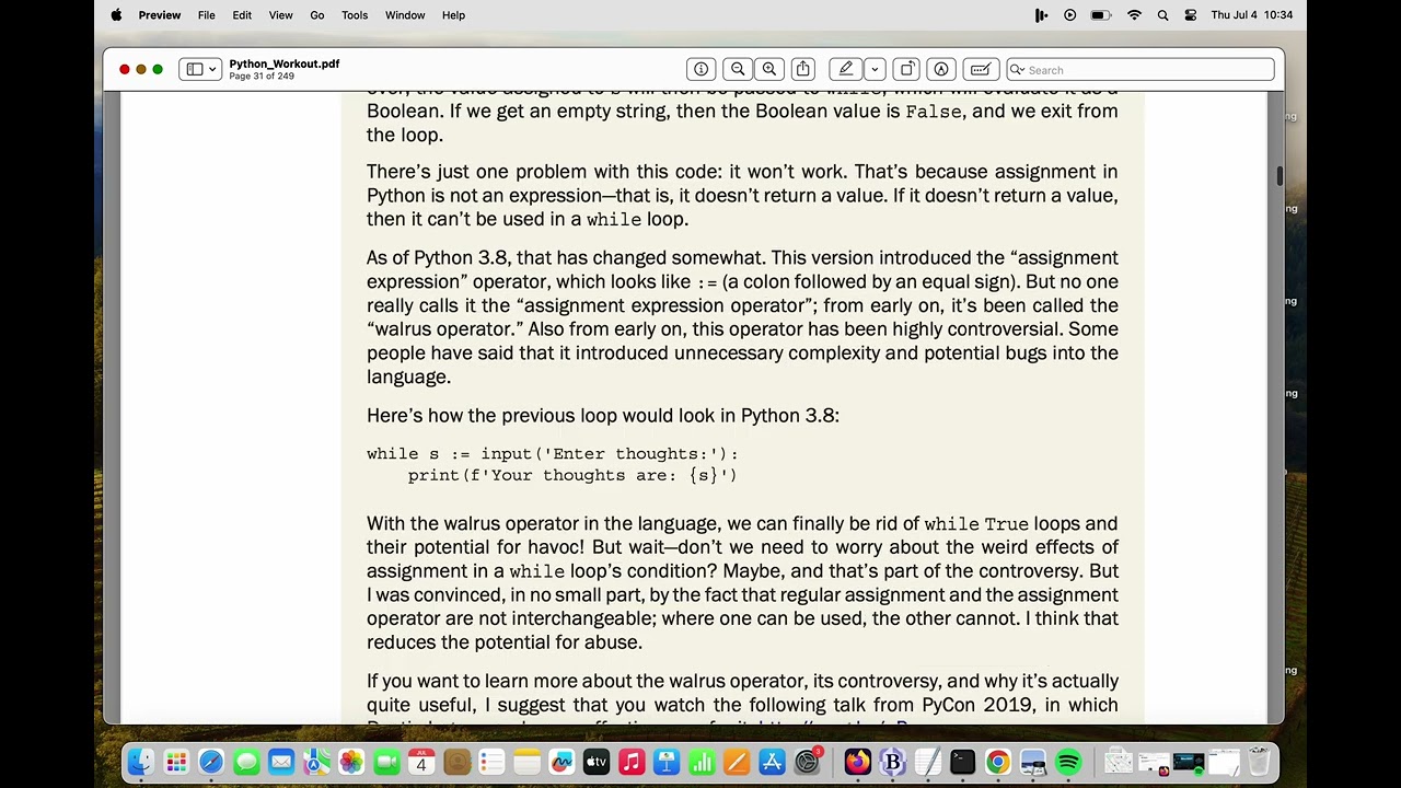 Python Workout 01 Guessing game