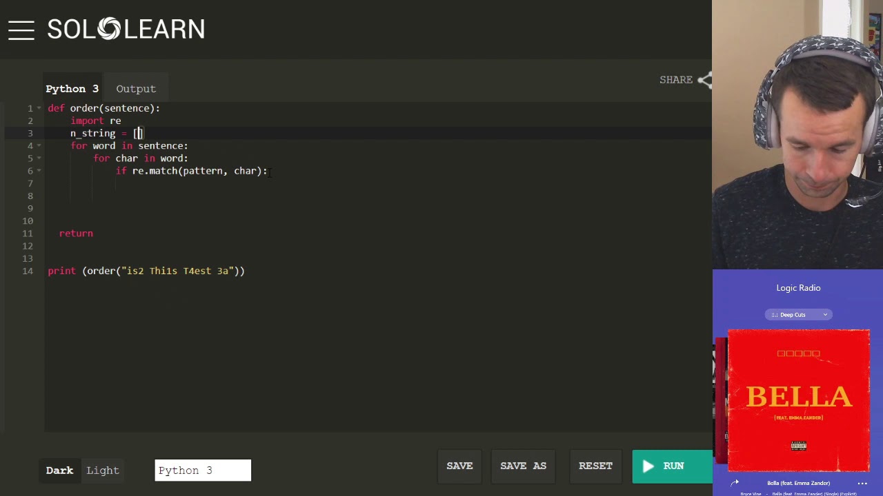 CodeWars in Python: Ep 2 Your Order, Please!
