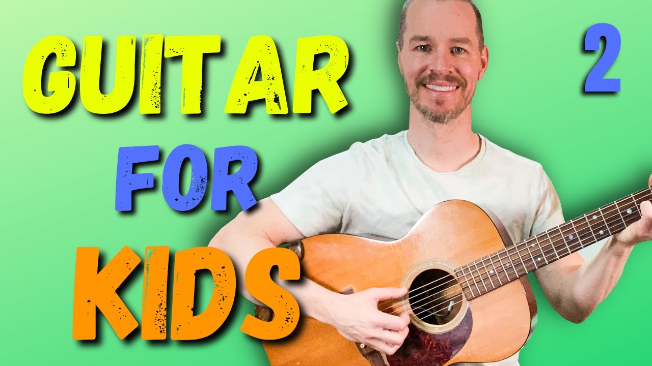 Guitar Lesson For Kids - Part 2 - Fretting Notes - Absolute Beginner Series #guitar #kids