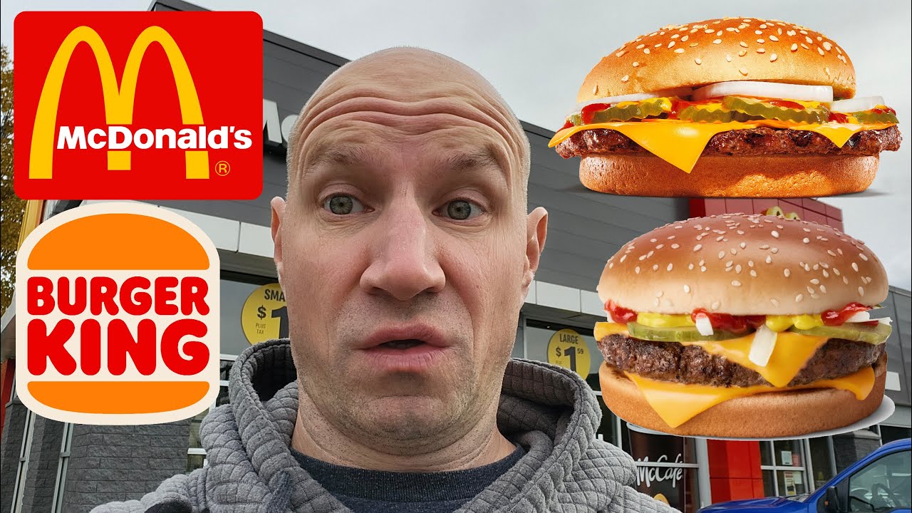 McDonald's Quarter Pounder with Cheese vs. Burger King's Quarter Pound King!