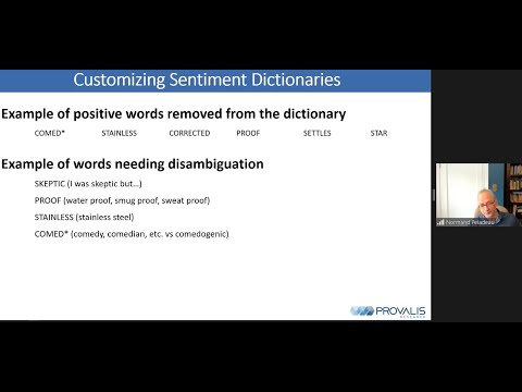 CAQDAS webinar 015 Sentiment Analysis - Normand Peladeau