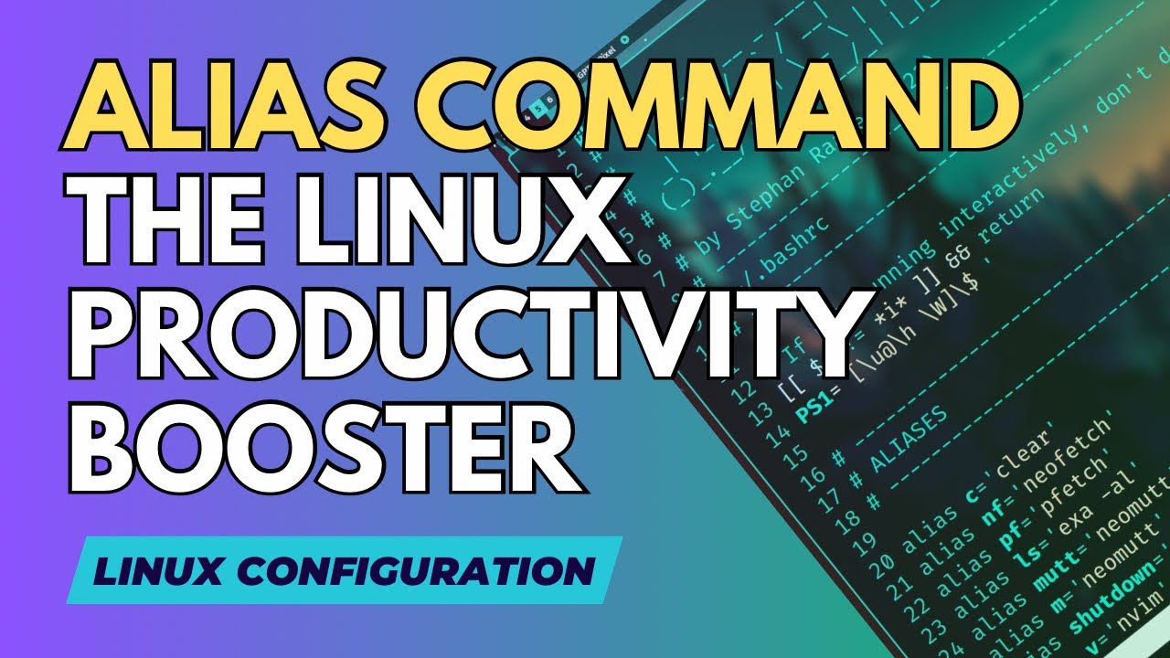 ALIAS command in LINUX. Productivity BOOSTER to SPEED UP your workflow.