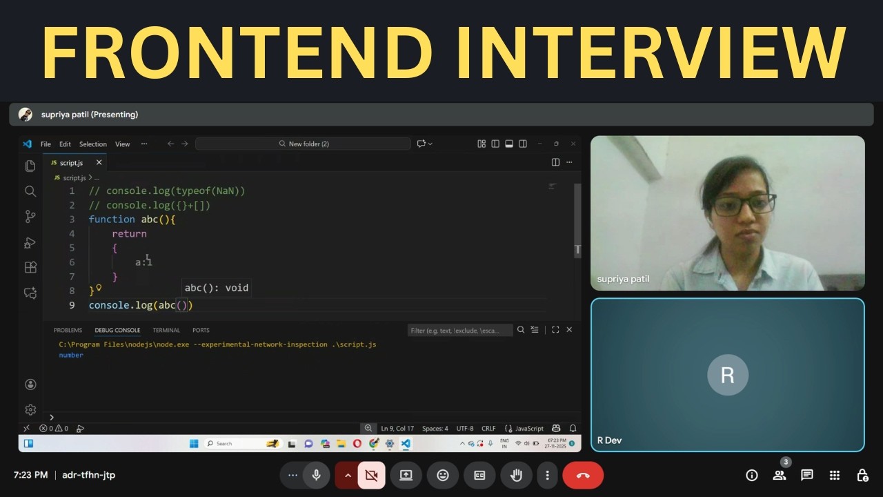 𝐅𝐫𝐨𝐧𝐭𝐞𝐧𝐝 𝐃𝐞𝐯𝐞𝐥𝐨𝐩𝐞𝐫 𝐈𝐧𝐭𝐞𝐫𝐯𝐢𝐞𝐰 𝐍𝐨 - 𝟖𝟎 | 𝐉𝐚𝐯𝐚𝐬𝐜𝐫𝐢𝐩𝐭 𝐚𝐧𝐝 𝐑𝐞𝐚𝐜𝐭𝐉𝐒 | 𝟎-𝟐 𝐲𝐞𝐚𝐫𝐬 𝐞𝐱𝐩𝐞𝐫𝐢𝐞𝐧𝐜𝐞
