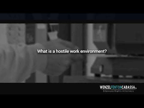 What is a hostile work environment?