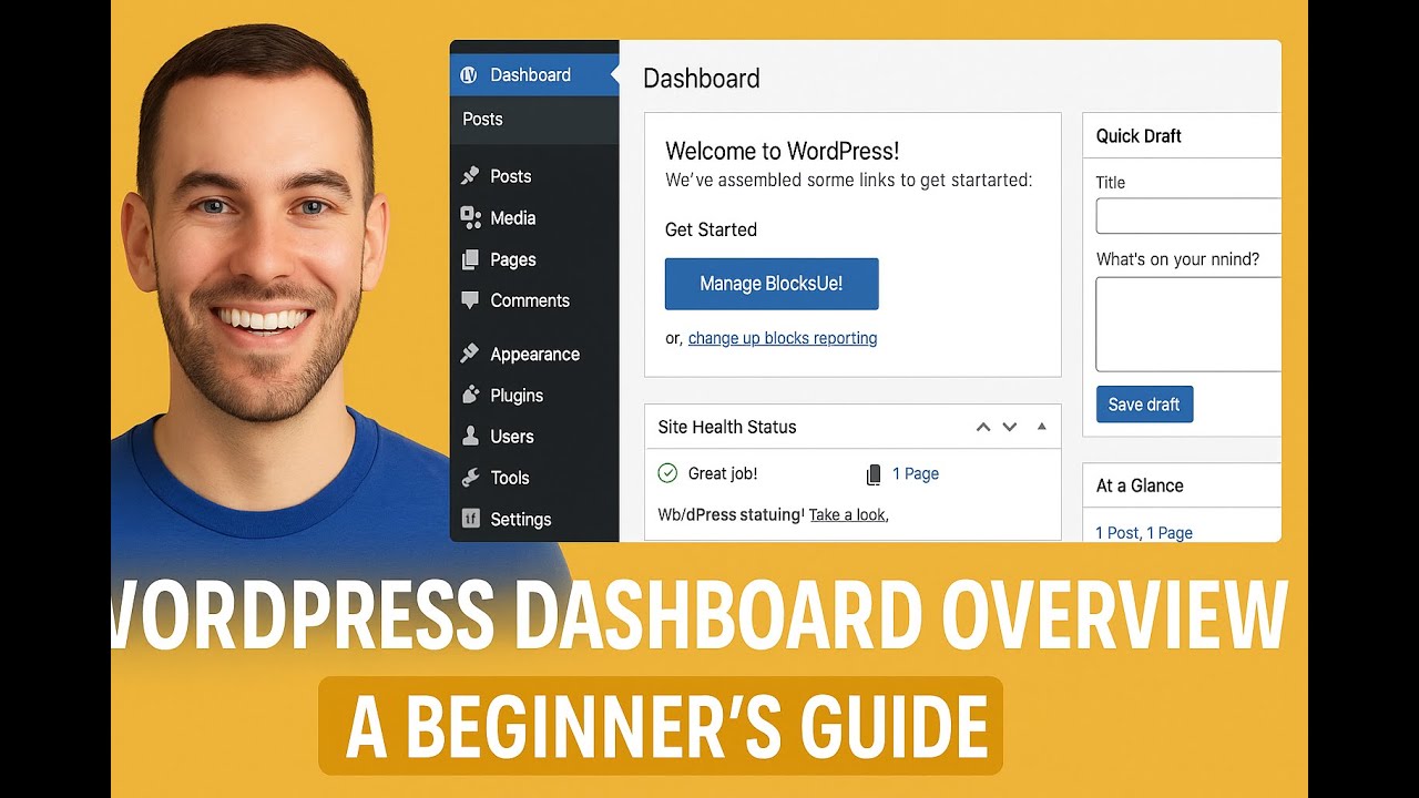 WordPress Dashboard Overview (2025) | A Beginner’s Guide