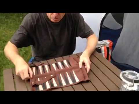 Roll-up Travel Game Backgammon by Sondergut (Mocha)