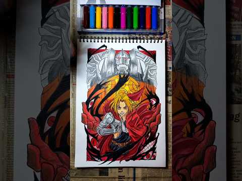 Edward Elric drawing |#fullmetalalchemist#edwardelric #anime #artist #shorts