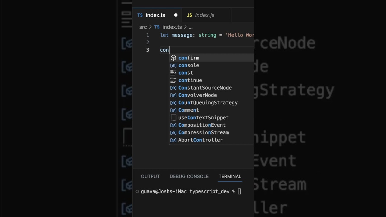 Hello World in Typescript #typescript #programming