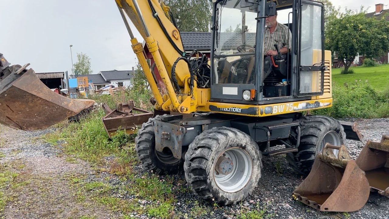 Grävmaskin Macmoter BW75, Borlänge, Klaravik auktioner