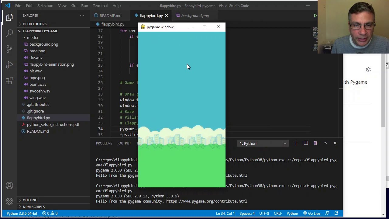 Flappy bird clone in Python/Pygame