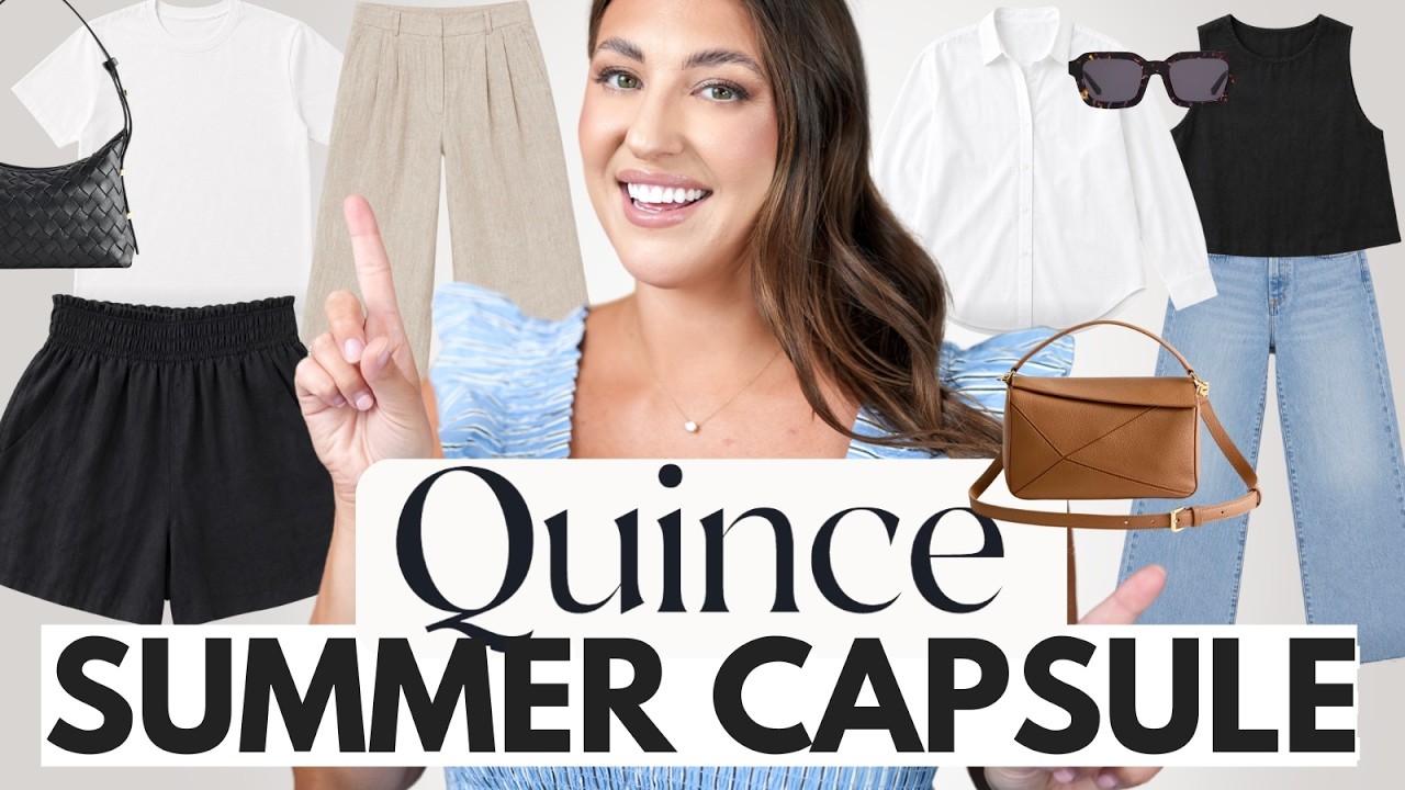 Ultimate Quince Summer Capsule Wardrobe ⭐️ 13 Pieces = 30+ Outfits!!