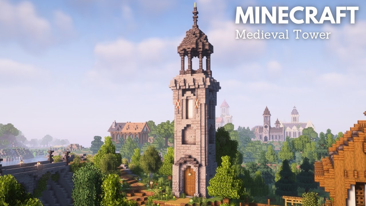 Minecraft: How to build a Medieval Tower | Minecraft Tutorial - Minecraft Builders