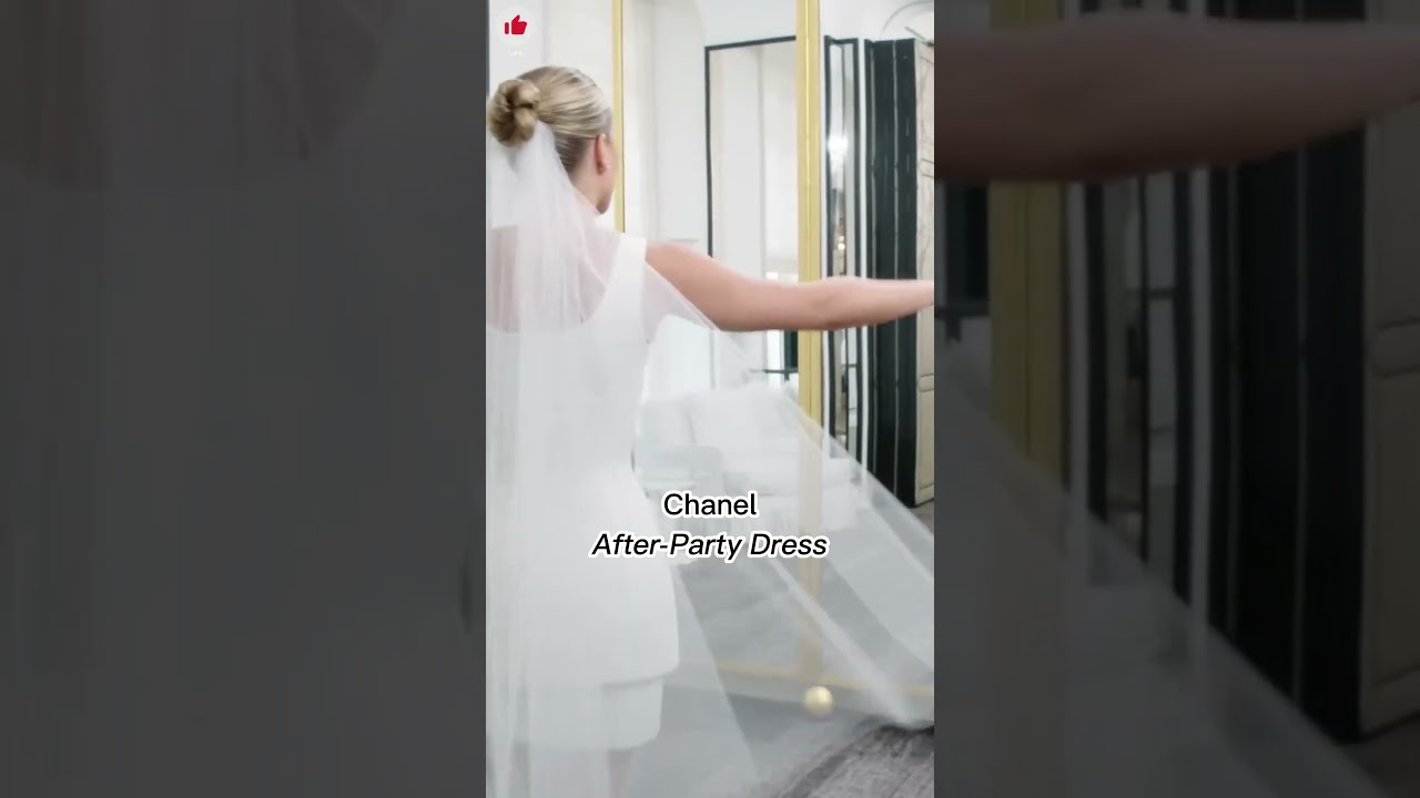 Sofia Richie wore a custom Chanel wedding dress. #shorts