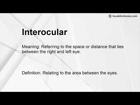 Interocular Meaning