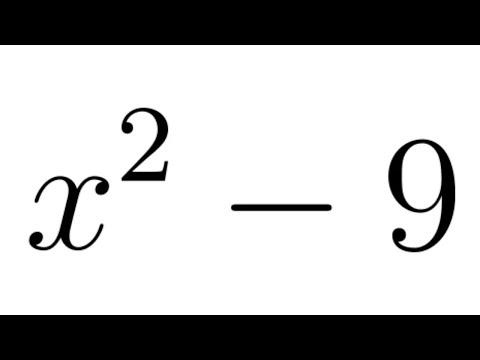 Factor x^2 - 9 using the Difference of Squares Formula