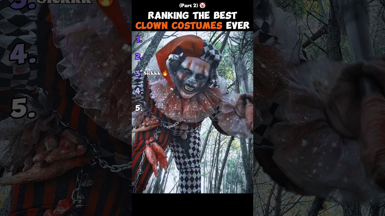 Ranking The Best Clown Costumes Ever #clown #halloween #halloween2025