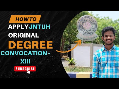 How to get Jntu Hyderabad Original Degree |Convocation-XIII-2025 application Link in the description