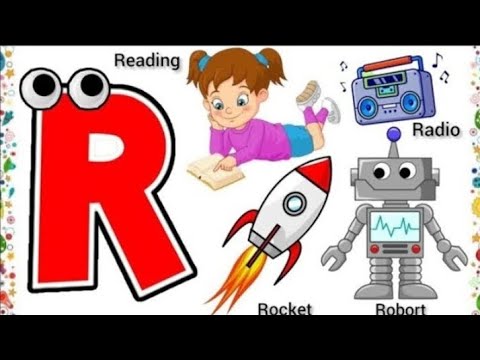 R for Rat | Words Start with Alphabet R | R for rose |R for Ribbon| R for rocket|kids Basic learning
