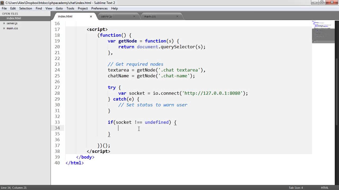 Node.js Real Time Chat: Sending Messages (Part 5/7)