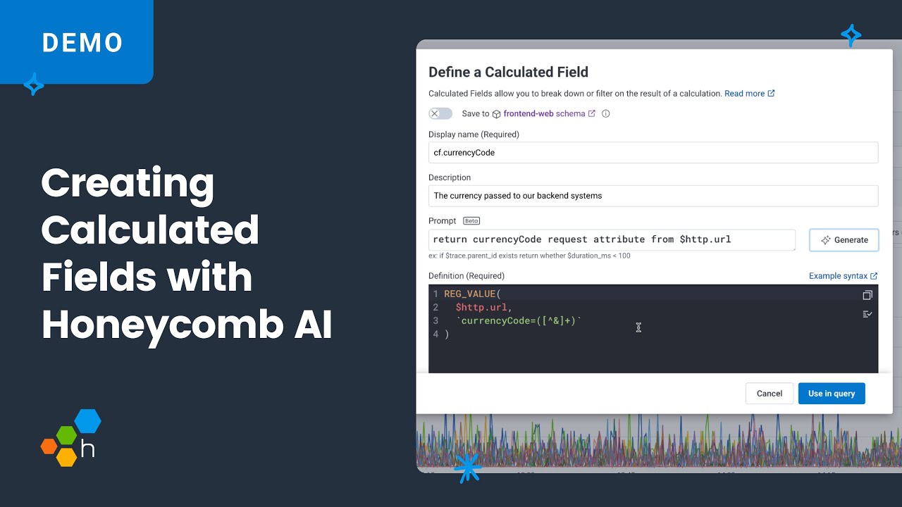 Creating Calculated Fields with Honeycomb AI
