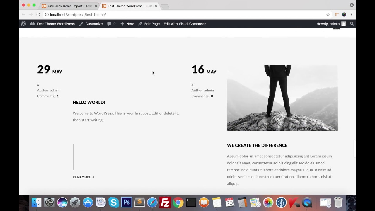 Cezan Creative WordPress Theme install