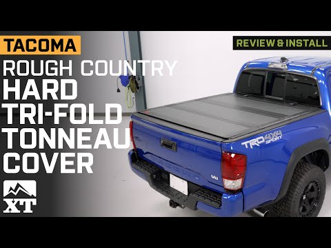 2016-2023 Tacoma Rough Country Hard Tri-Fold Flip-Up Tonneau Cover Review & Install