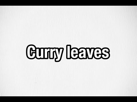 Curry Leaves in Tamil