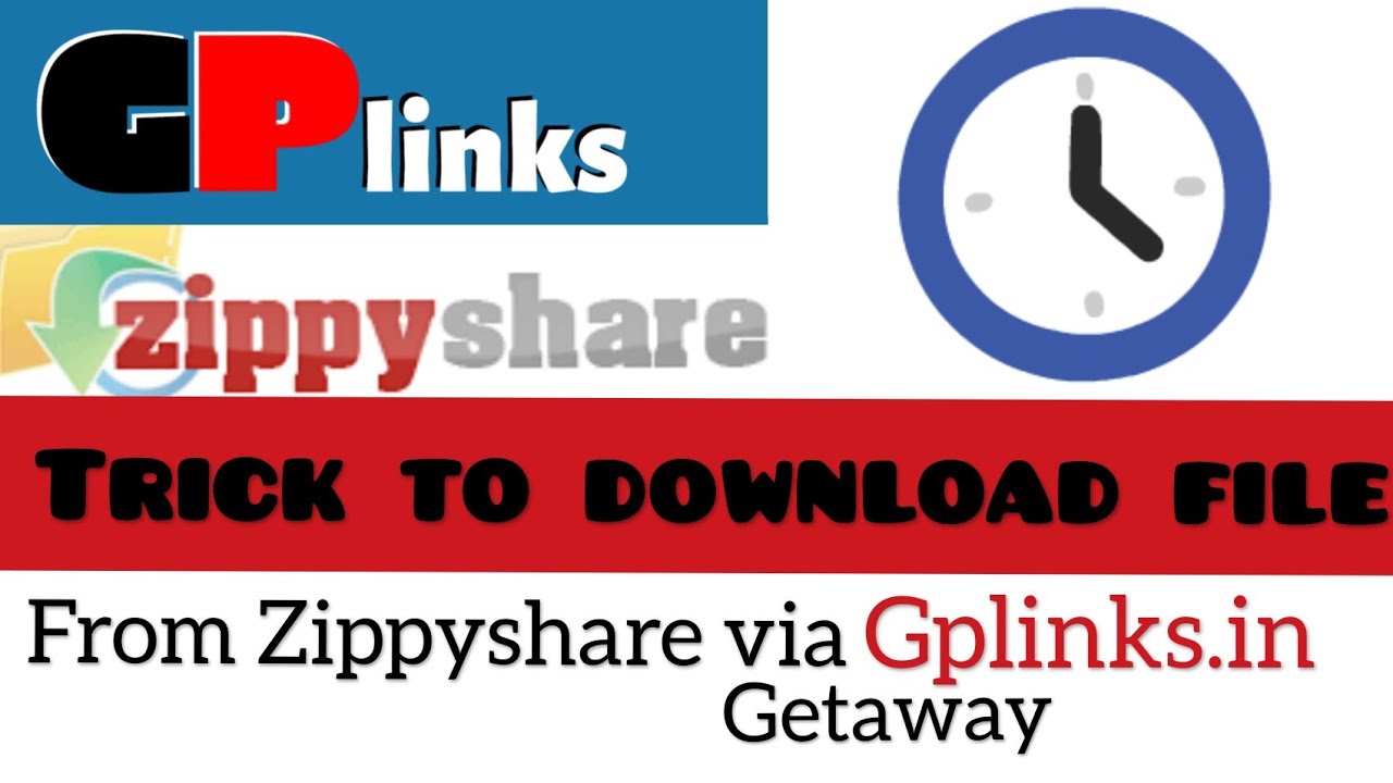 Trick to download file from Zippyshare via gplinks.in getaway