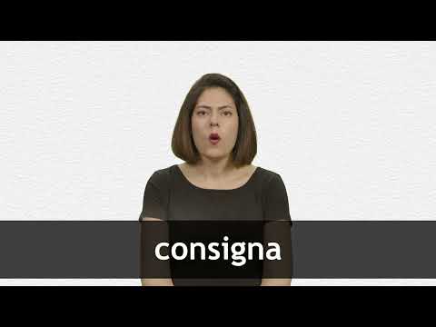 Traducción en inglés de “CONSIGNA” | Collins Diccionario español-inglés