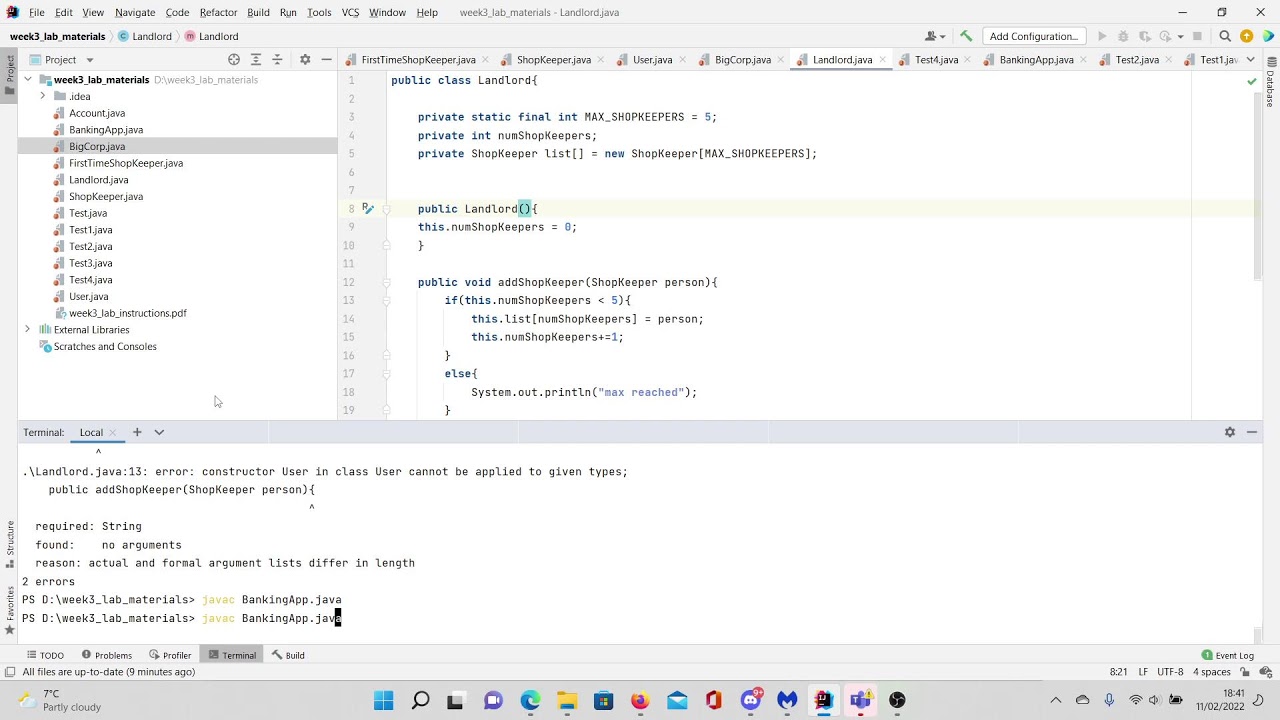 Week 3 Object Oriented Program