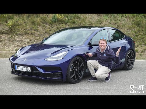Here is a Modified Tesla Model 3 Driven on a Racetrack by Popular ...