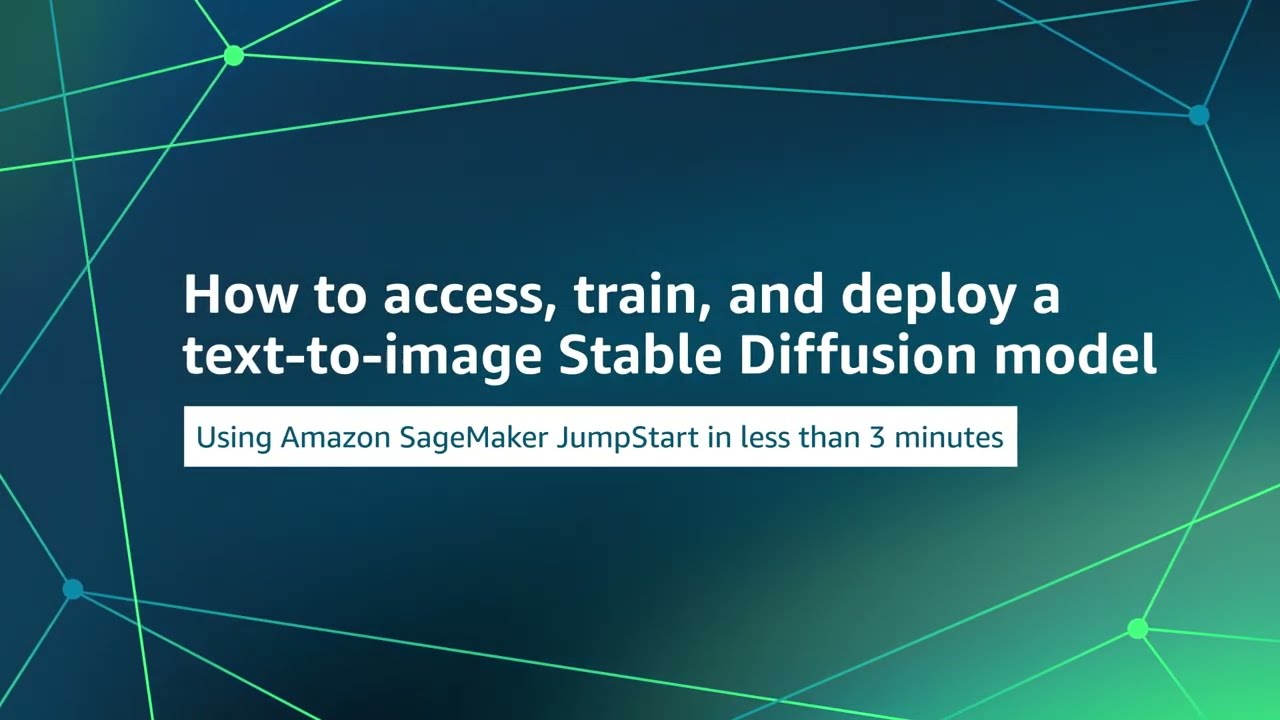 How to access, train, & deploy a Stable Diffusion model using Amazon SageMaker JumpStart