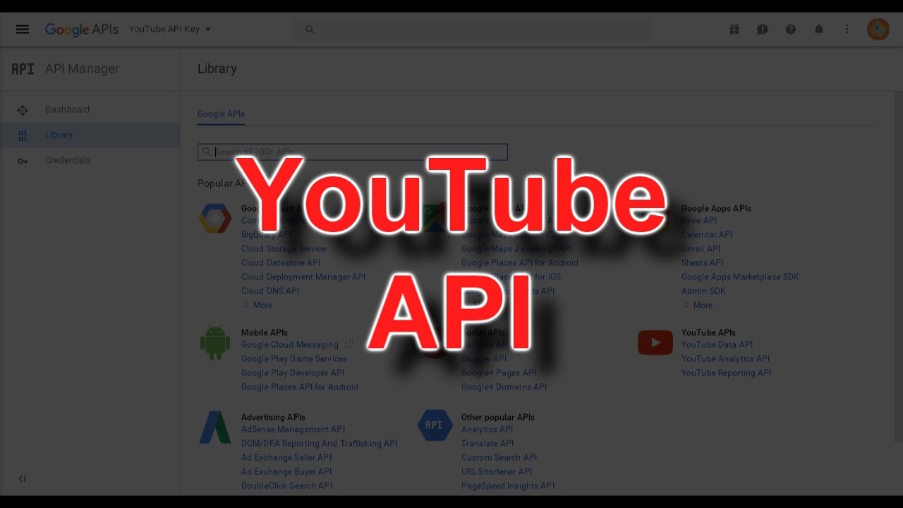 YouTube API Tutorial #1 - How To Get Data API Key