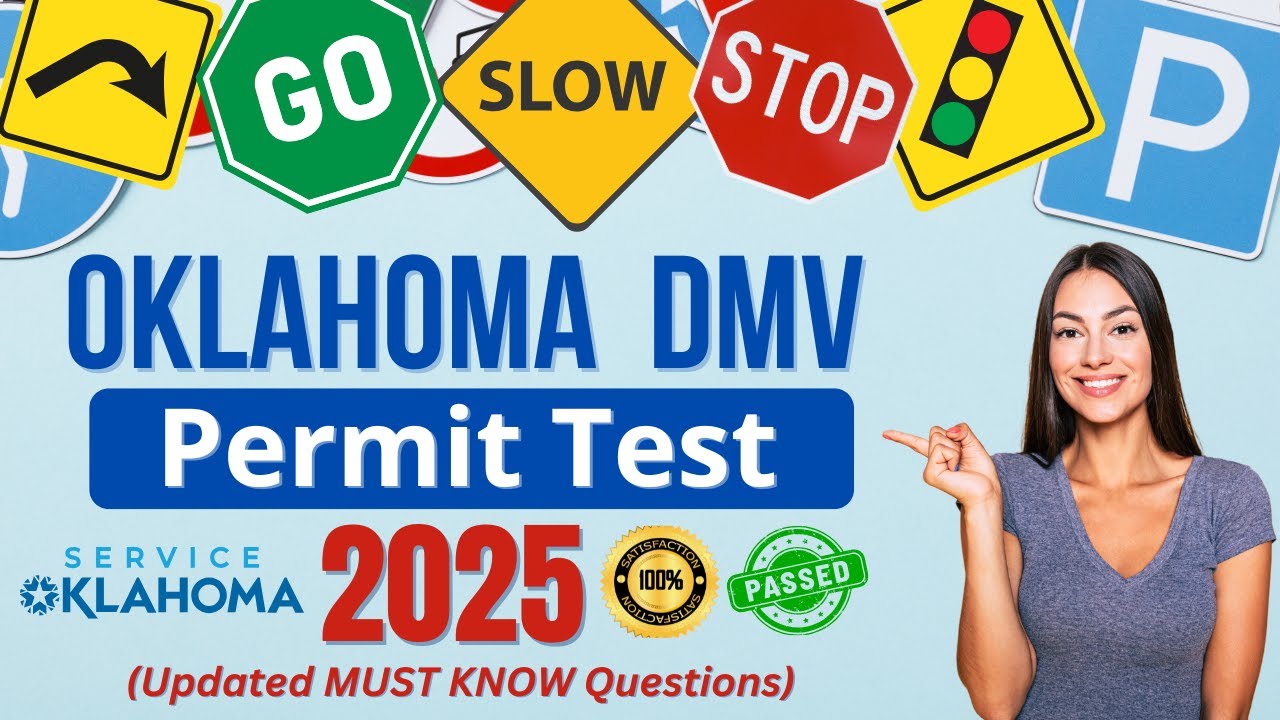 Oklahoma DMV Written Test 2025 (50 MUST KNOW Permit Practice Test Questions and Answers)