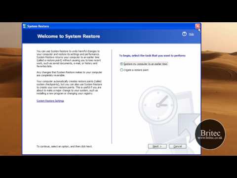 How to Start the System Restore Tool from a Command Prompt by Britec