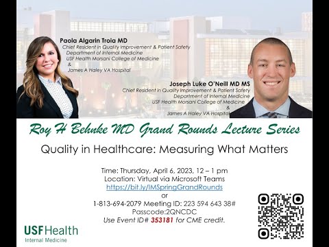 Quality in Healthcare: Measuring what Matters
