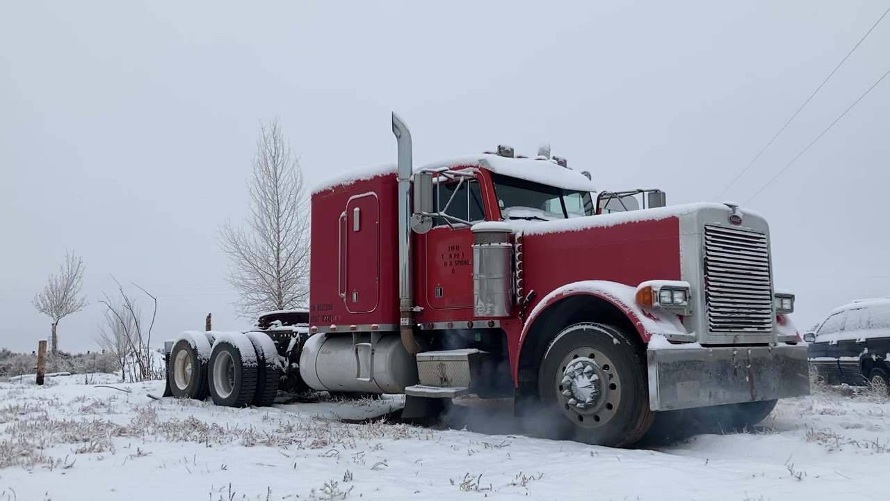 1992 Peterbilt 379 Cat Cold Start