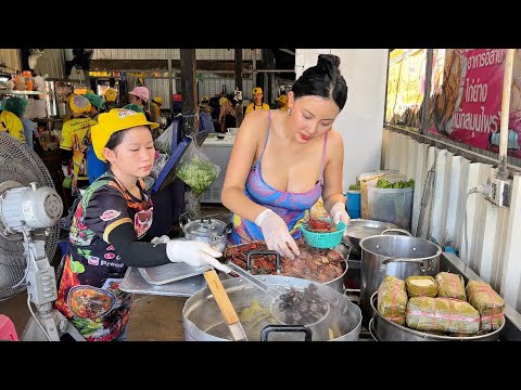 The Isan food with the most people queuing up - Thai Street Food