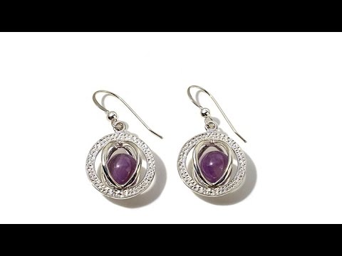 Jay King Amethyst Sterling Silver Drop Earrings