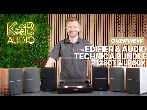 Edifier R1280T & Audio Technica LP60X Turntable with Speakers Bundle - Product Overview