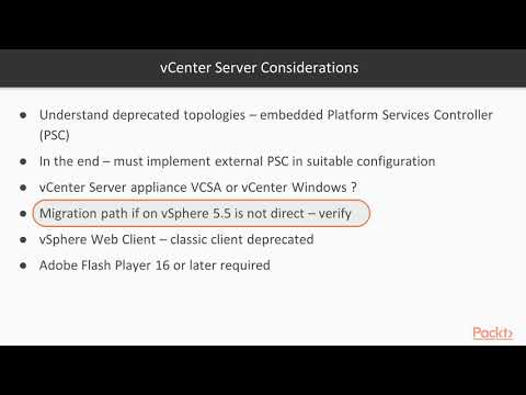 Learn vSphere 6 5 Data Center Essentials Upgrade to vSphere 6 5 Deployment Essentials|packtpub ...