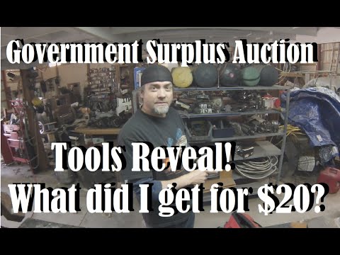 Govdeal.com $20 winning bid Tool reveal.