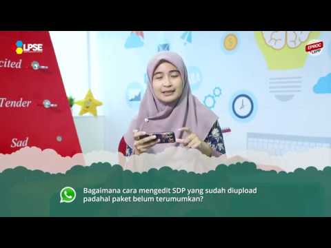 Gimana cara mengedit SDP yang sudah diupload padahal paket belum terumumkan?