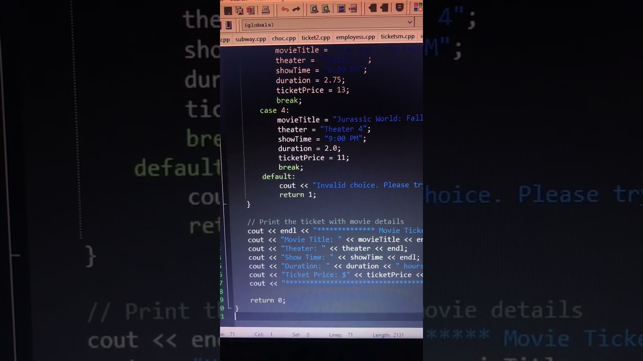 theatre c++#coders #codelife #codemasters #codinglife #codingninja #coderstokyo #code #coding #cpp