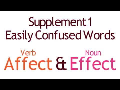 Gettable Grammar 1 Affect and Effect