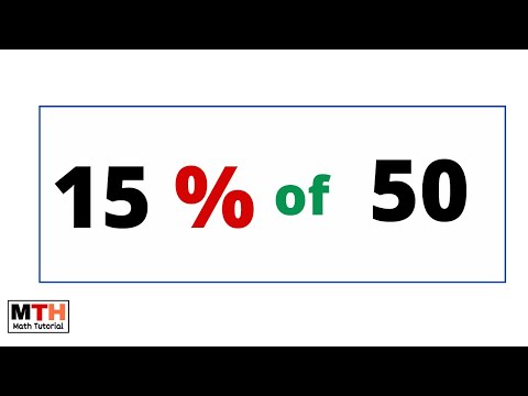 15 percent of 50 || 15% of 50