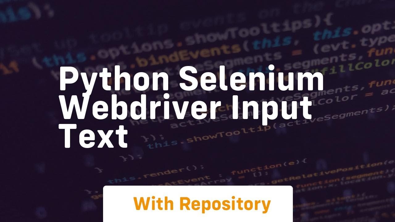python selenium webdriver input text