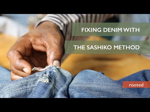 A Denim Repair Expert Demonstrates the Sashiko Method
