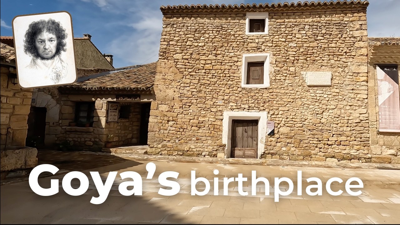 Goya's childhood home 🇪🇸 Fuendetodos, Aragon Spain (4K) walking tour